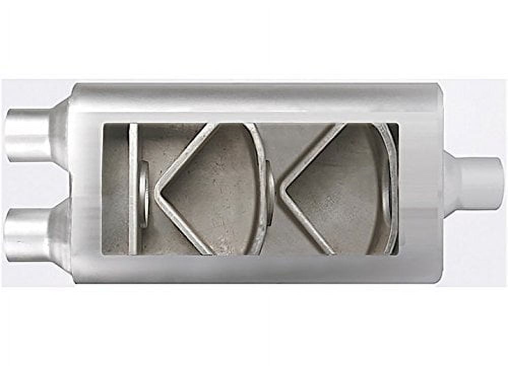 Different Trends 4.00Inx10.00Inx17.00In Dual/Center Flowsound Muffler 2 ...
