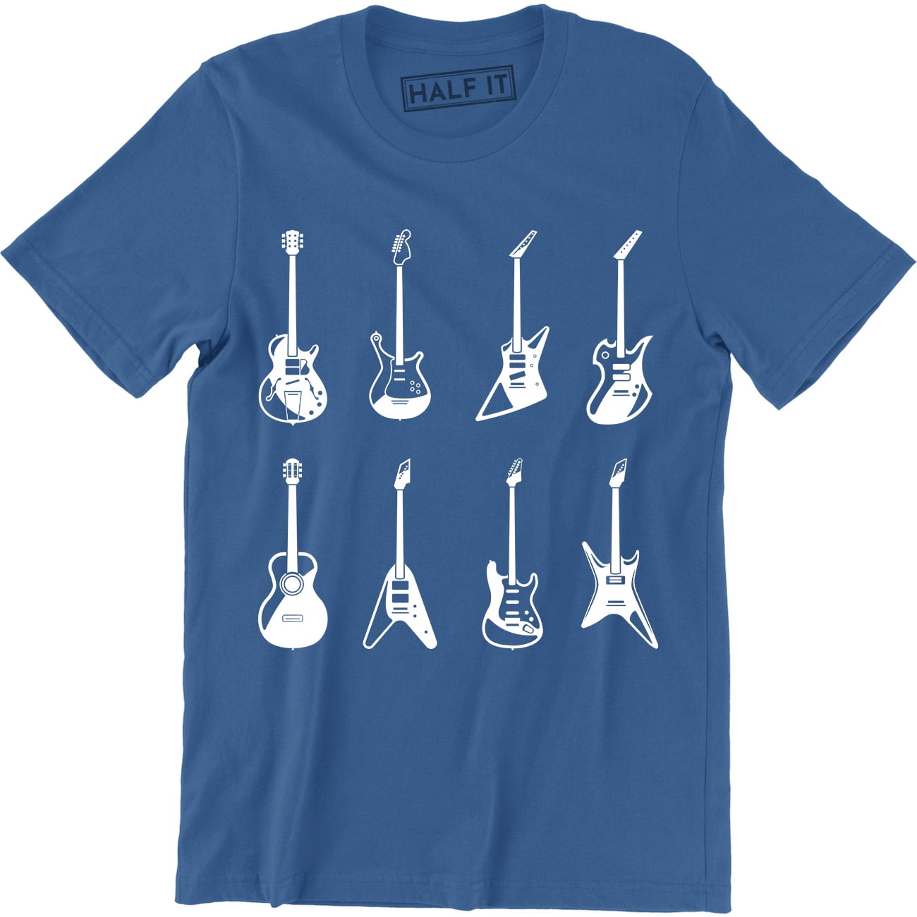 Different Type Guitar - Rock Star Guitarist Bands Men's T-Shirt ...
