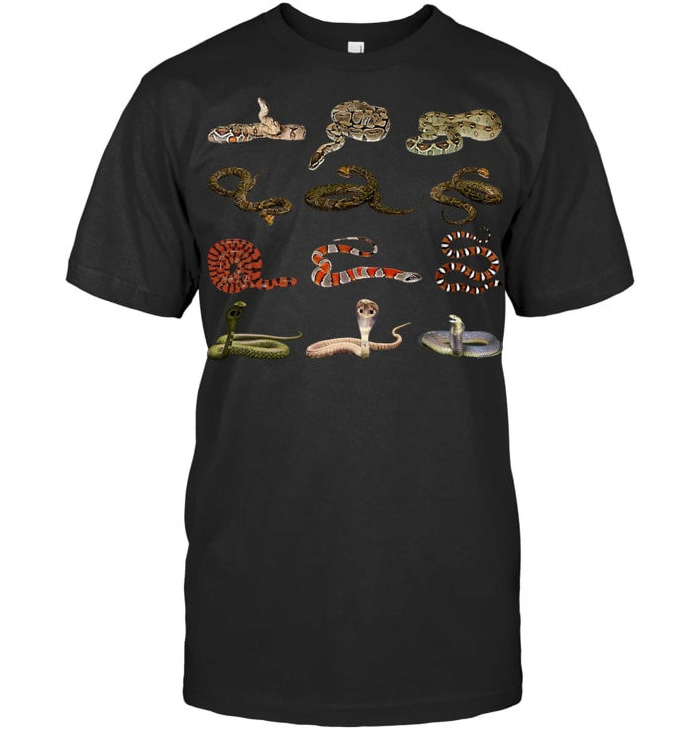 Different Types Of Snakes Boys Girl Educational Serpent Snake T Shirt ...