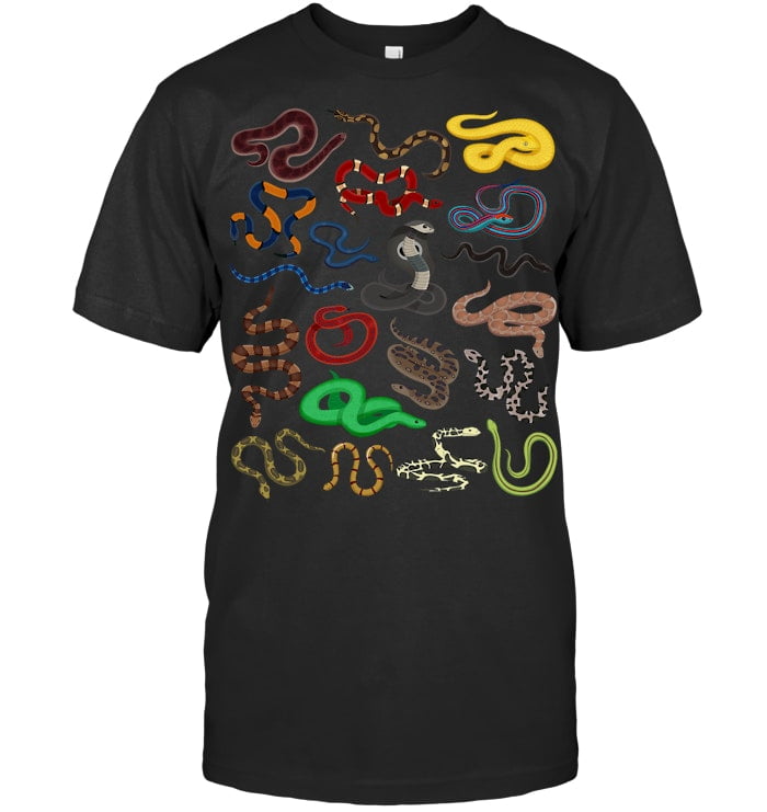 Different Types Of Snakes Boys Kids Girl Snake Collage Snake T Shirt ...