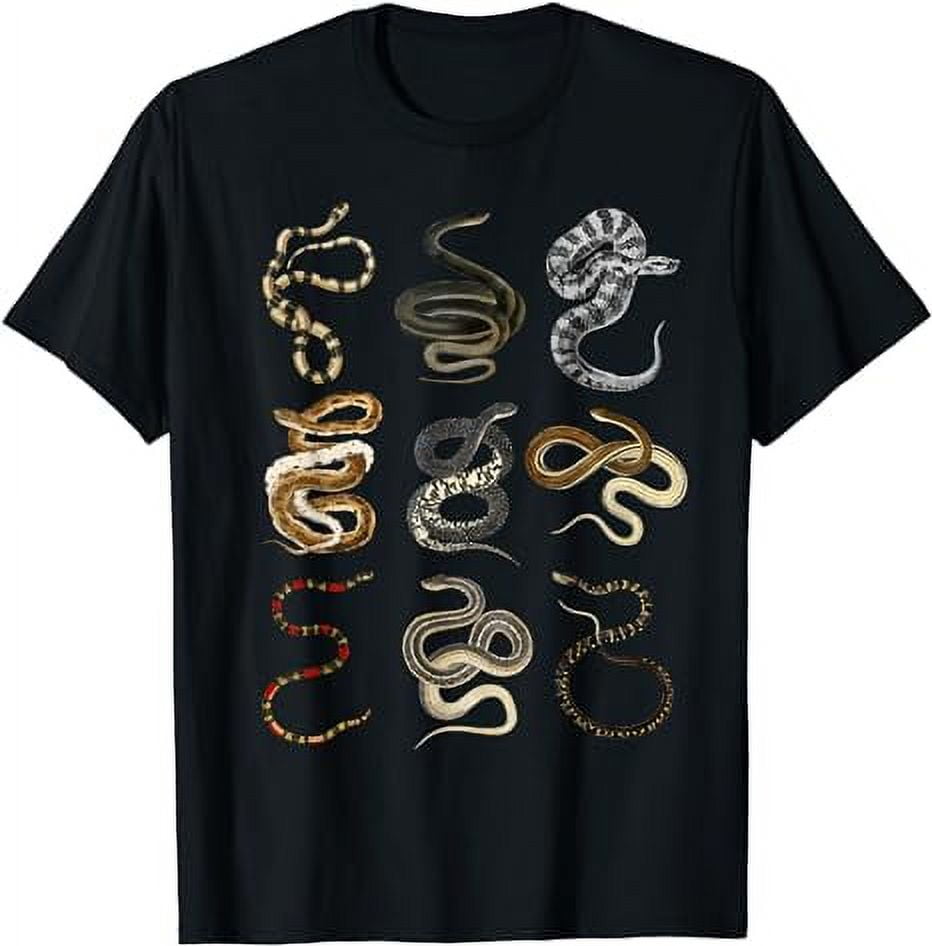 Different Types Of Snakes for snake lovers T-Shirt - Walmart.com