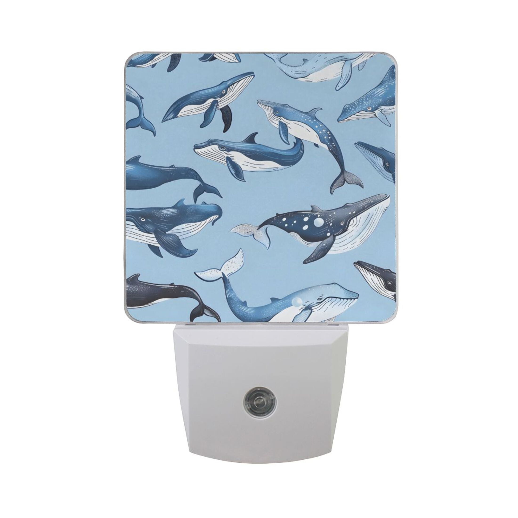 Different Whales Night Light 2 Pack LED Nightlight Plug into Wall Dusk ...