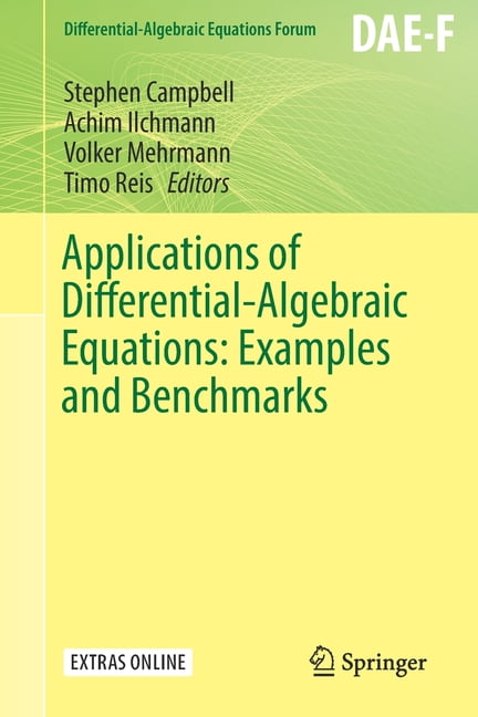 Differential Algebraic Equations Forum Applications Of Differential