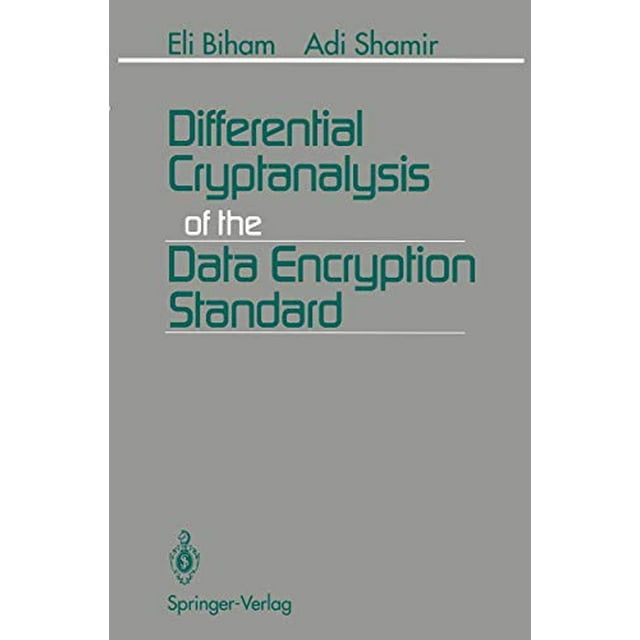 Pre Owned Differential Cryptanalysis Of The Data Encryption Standard Paperback