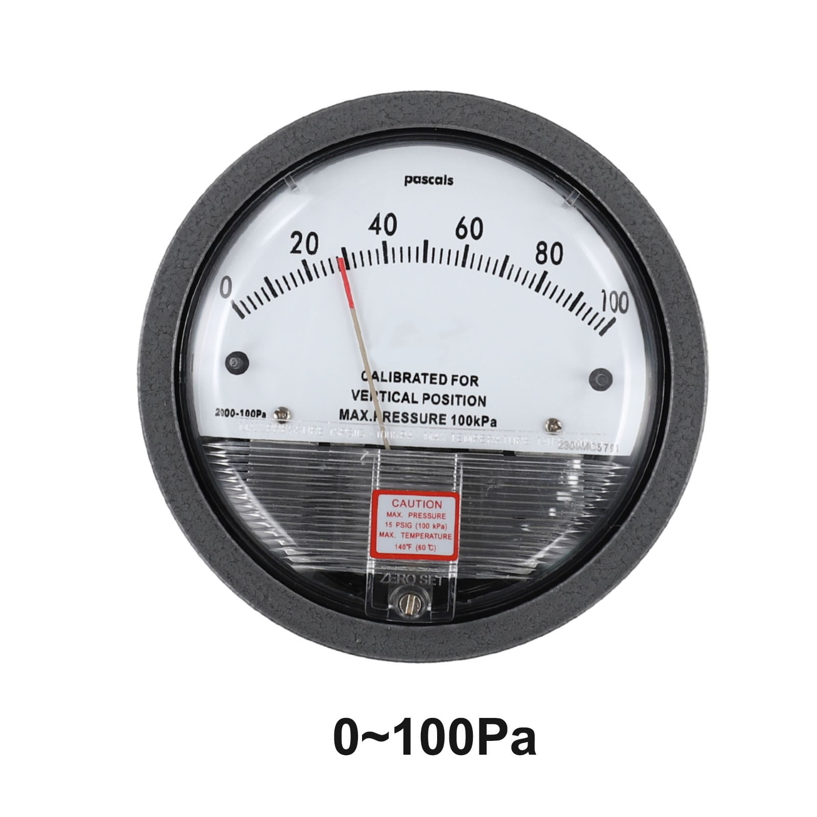 Differential Pressure Gauge Barometer Analog Manometer Pointer Air ...
