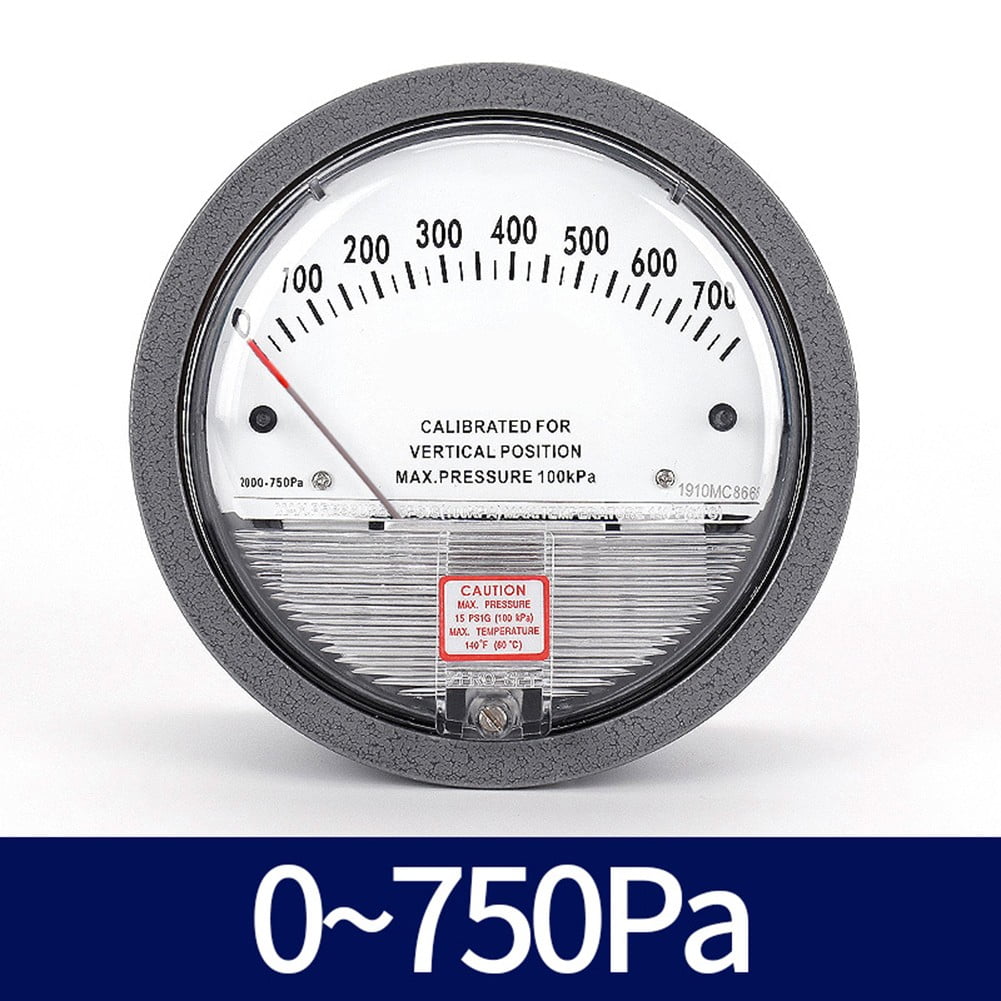 Differential Pressure Gauge Barometer Analog Manometer Pointer Air ...