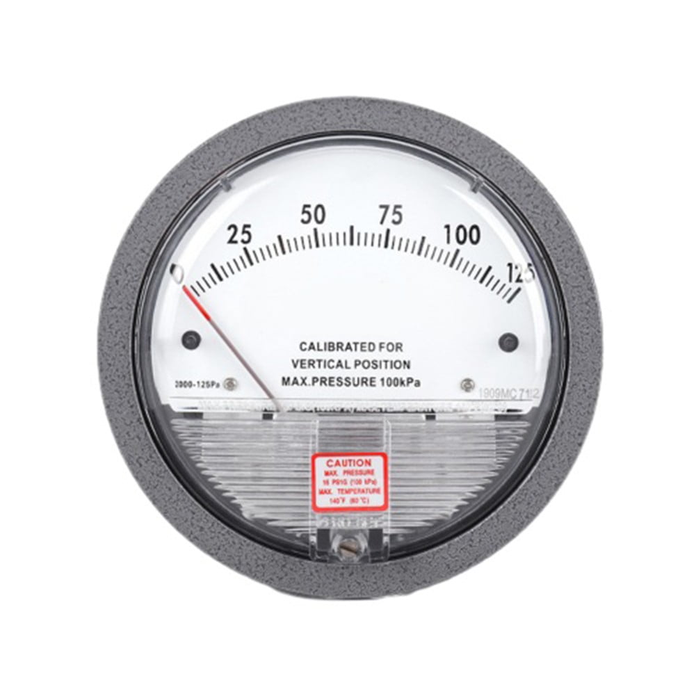 Differential Pressure Gauge Barometer Analog Micro Manometer Pointer ...