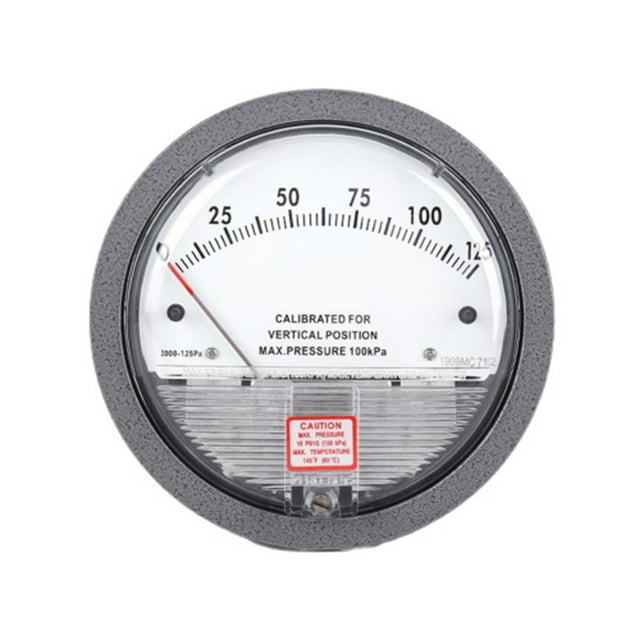 Differential Pressure Gauge Barometer Analog Micro Manometer Pointer ...