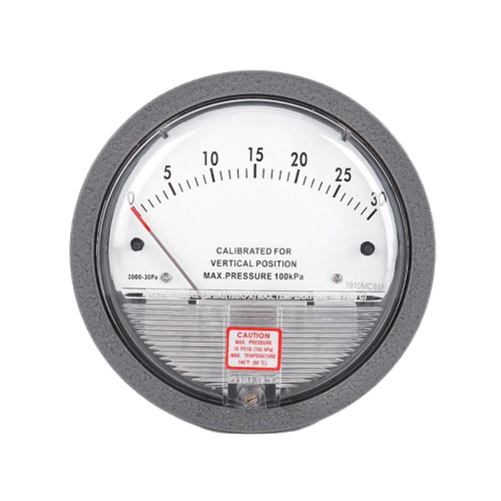 Differential Pressure Gauge Barometer Analog Micro Manometer Pointer ...