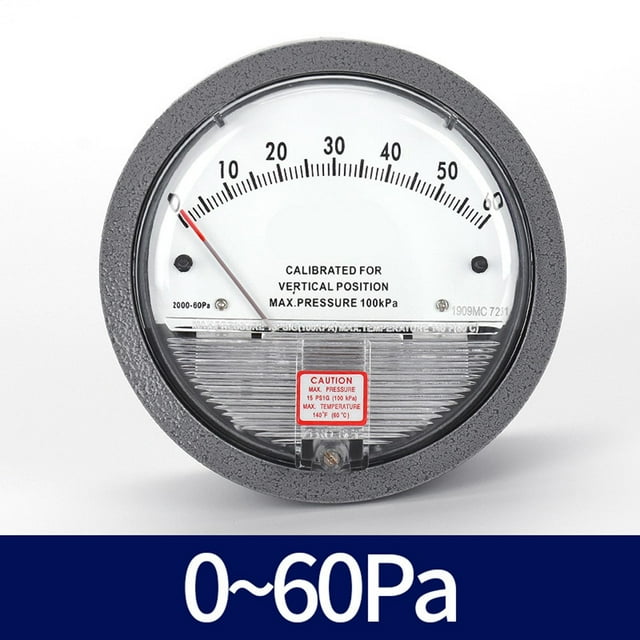 Differential Pressure Gauge Barometer Analog Micro Manometer Pointer Air Meter - Walmart.com