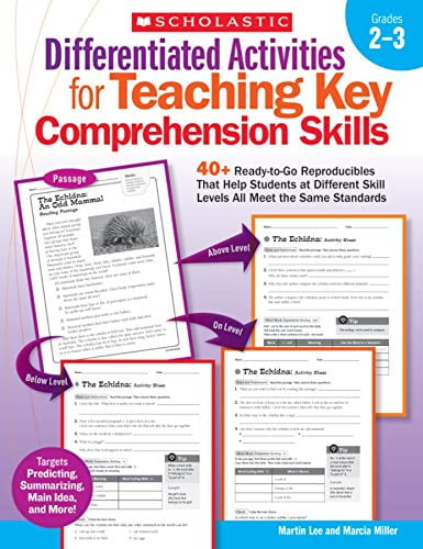 Pre-Owned Differentiated Activities for Teaching Key Comprehension ...