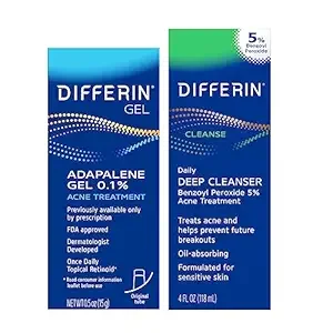 Differin Acne Skin Care Kit, Differin Gel Retinoid Acne Treatment for ...