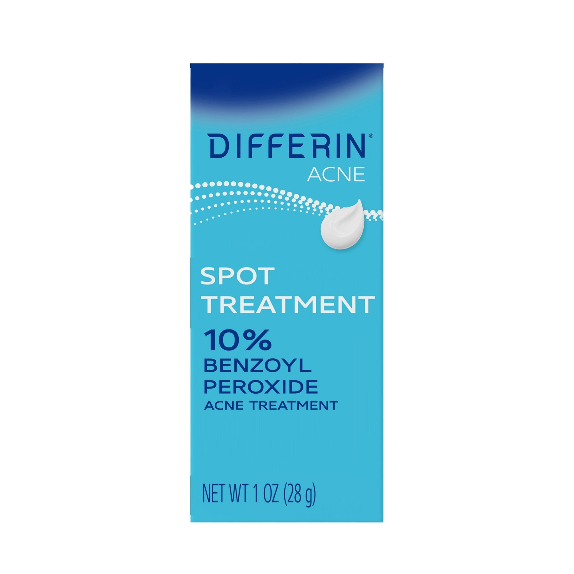 Differin Acne Spot Treatment with 10% Benzoyl Peroxide, Maximum ...