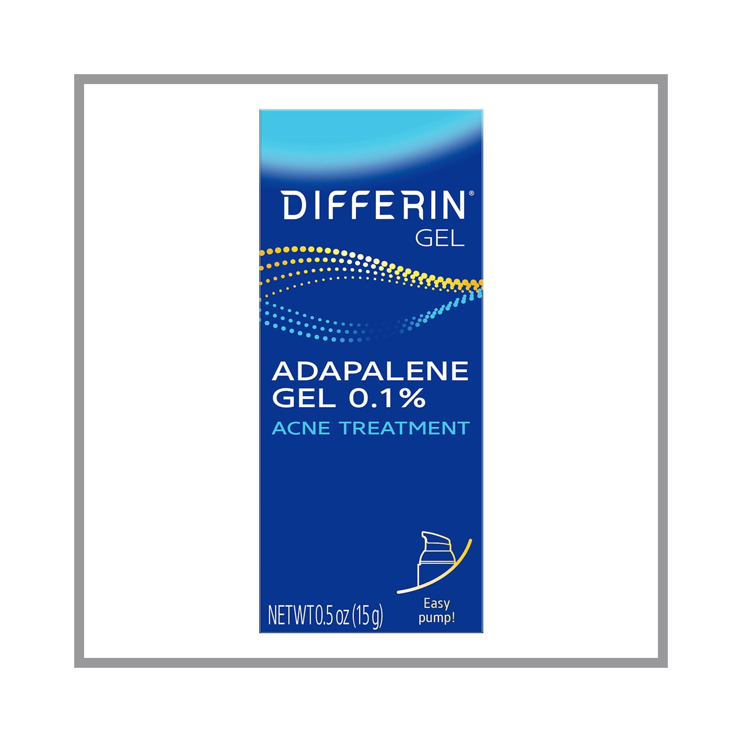 Differin Acne Treatment Gel, Retinoid Treatment for Face with 0.1% ...