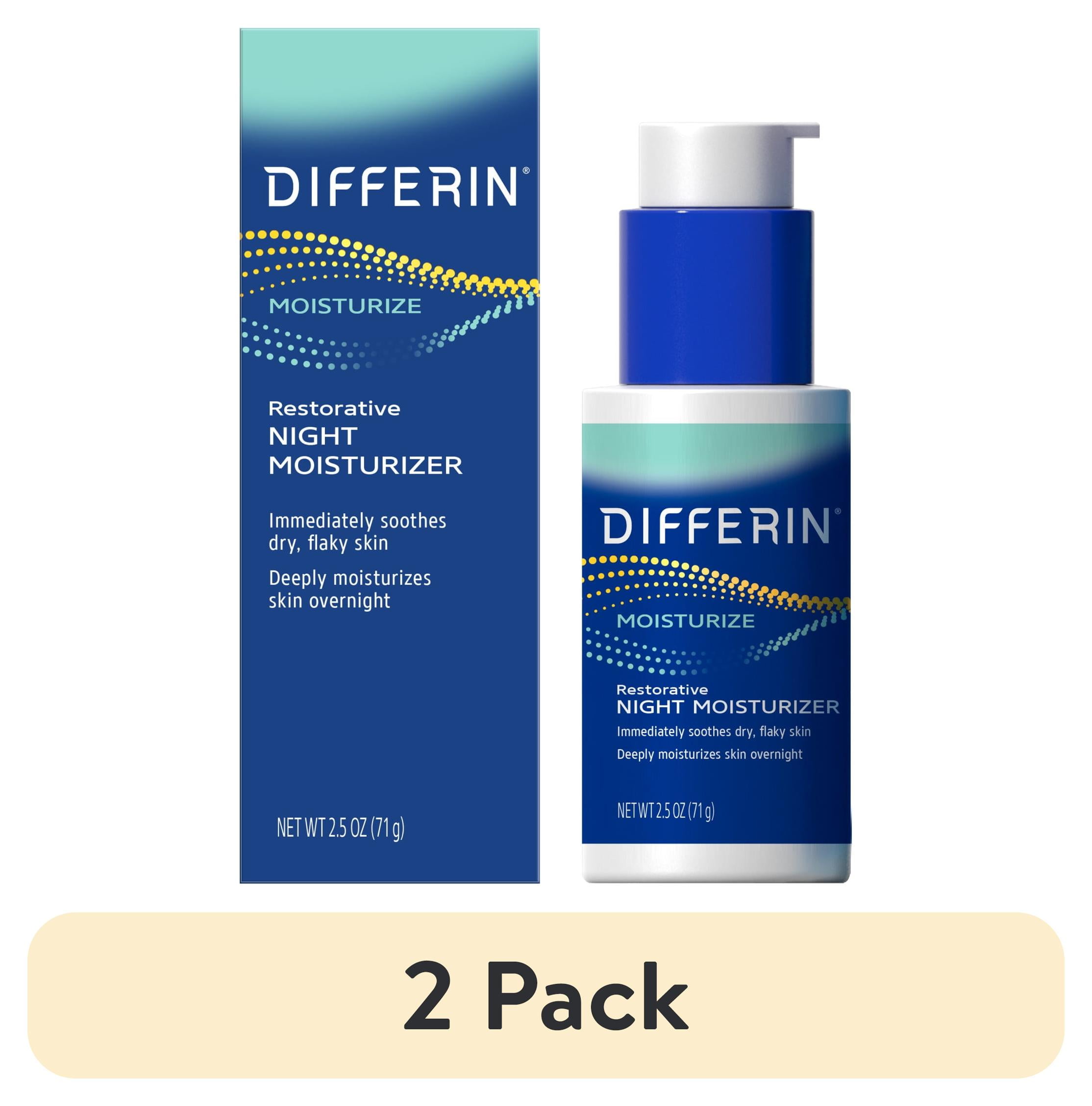 (2 pack) Differin Restorative Night Moisturizer with Hyaluronic Acid ...