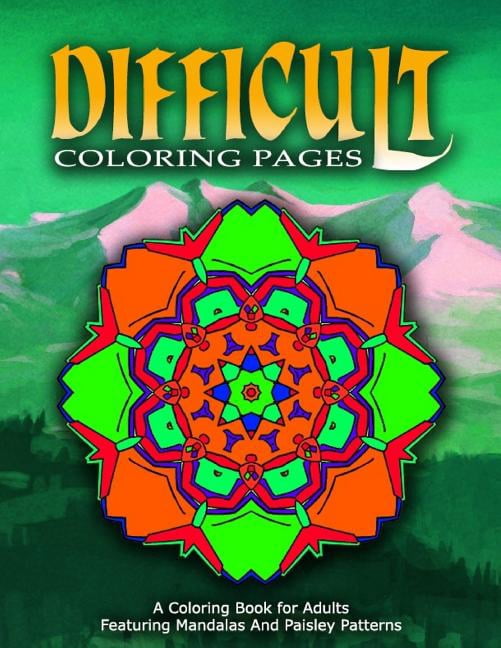 Coloring Pages for Girls: DIFFICULT COLORING PAGES - Vol.5: coloring ...