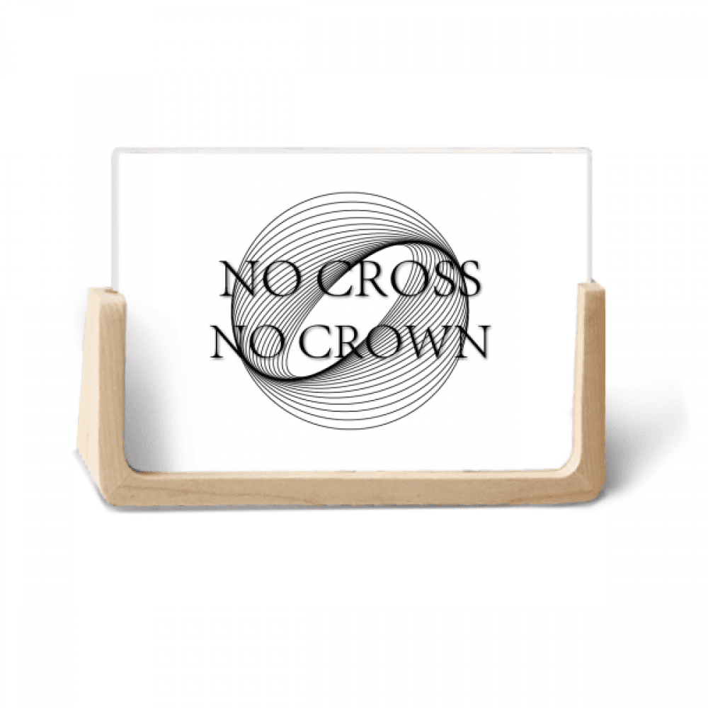 Difficult Success Crown Line Photo Wooden Photo Frame Tabletop Display ...
