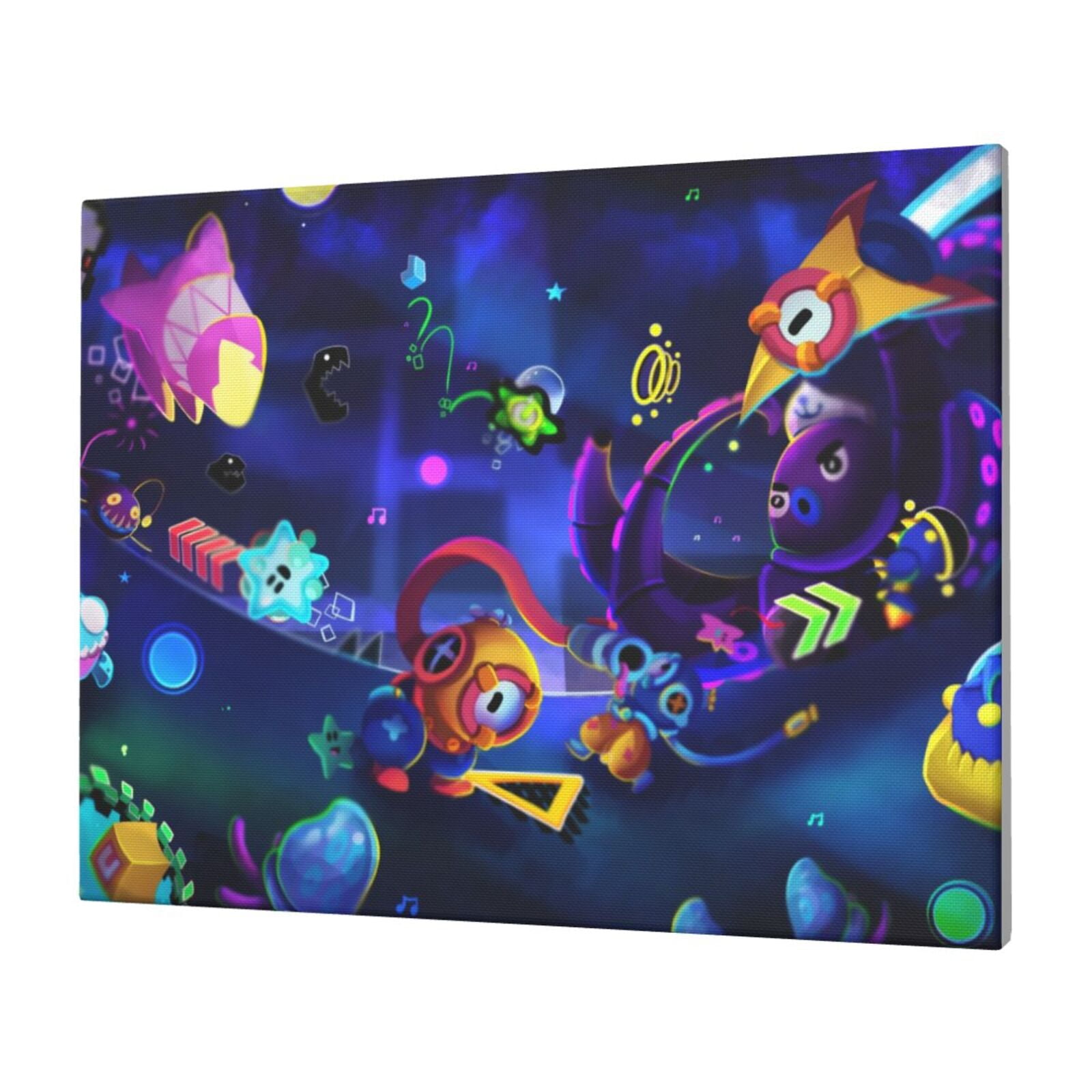 Difficulty Geometry Dash Canvas Decorative Picture Frame Wall Poster ...
