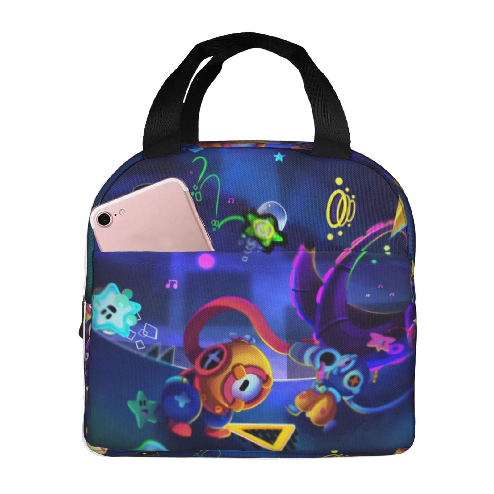 Difficulty Geometry Dash Insulated Lunch Bag Portable Lunchbag Reusable ...