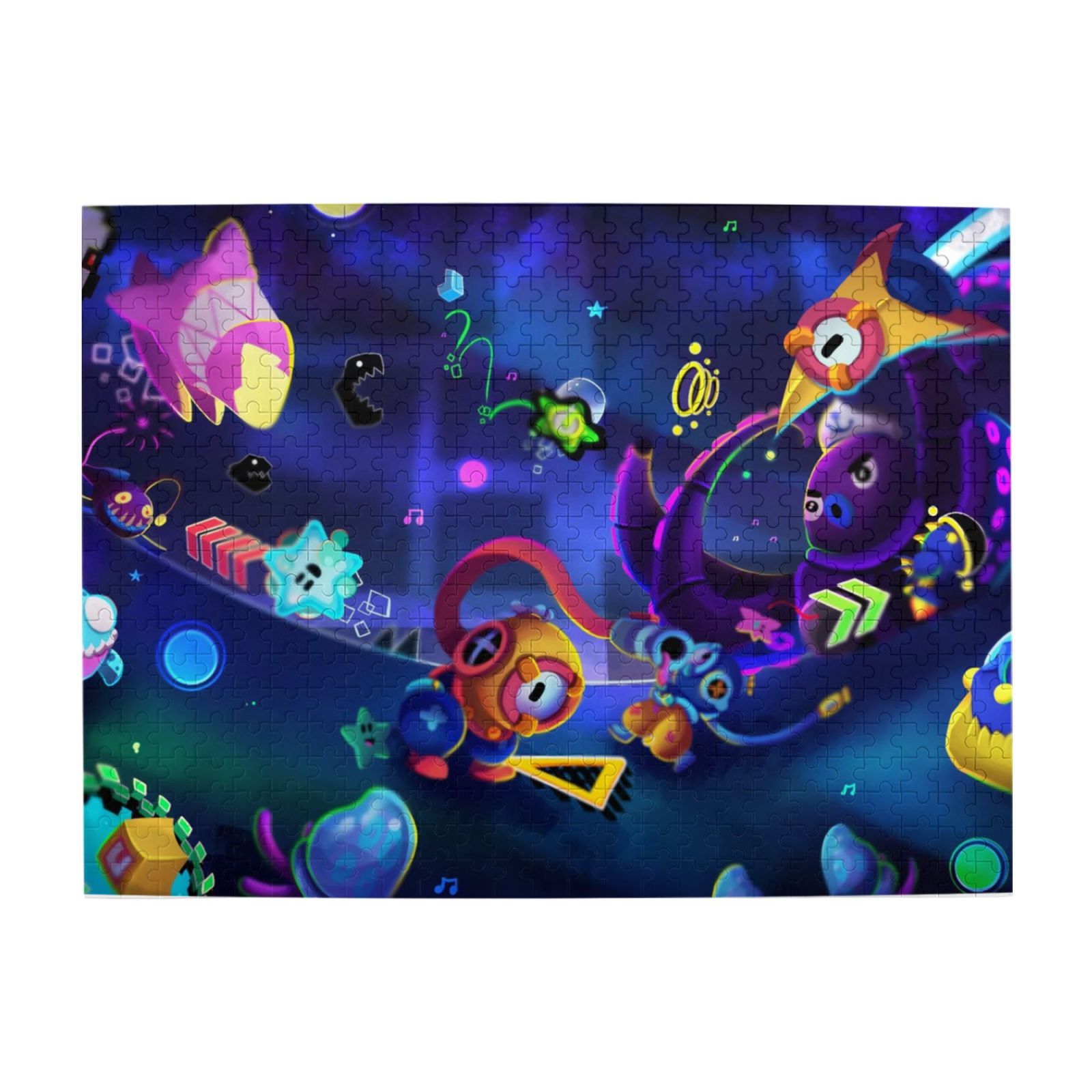 Difficulty Geometry Dash Wooden Jigsaw Puzzles Accessories Intellectual ...