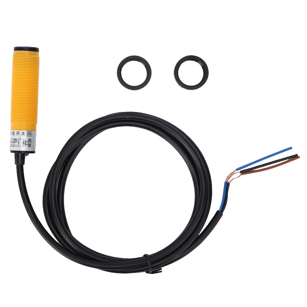 Diffuse Type Photocell Sensor, NPN NO, DC 10-30V, 10cm Range, 3 Wire ...