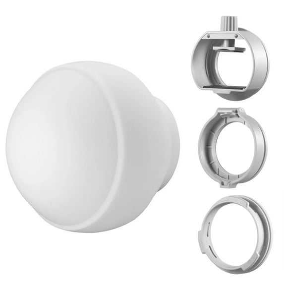 Diffuser Dome Softbox Kit Universal Adapter Ring for Camera Flash ...