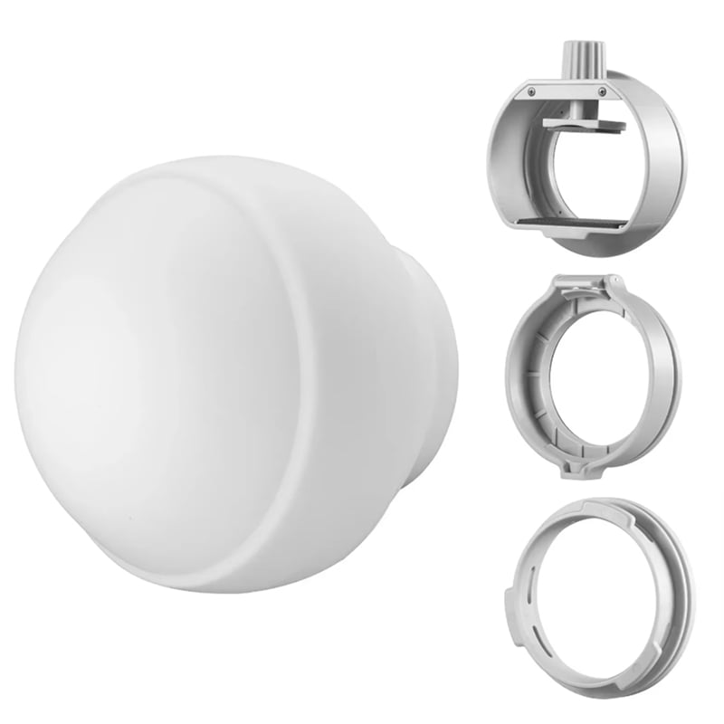 Diffuser Dome Softbox Kit Universal Adapter Ring for Camera Flash ...
