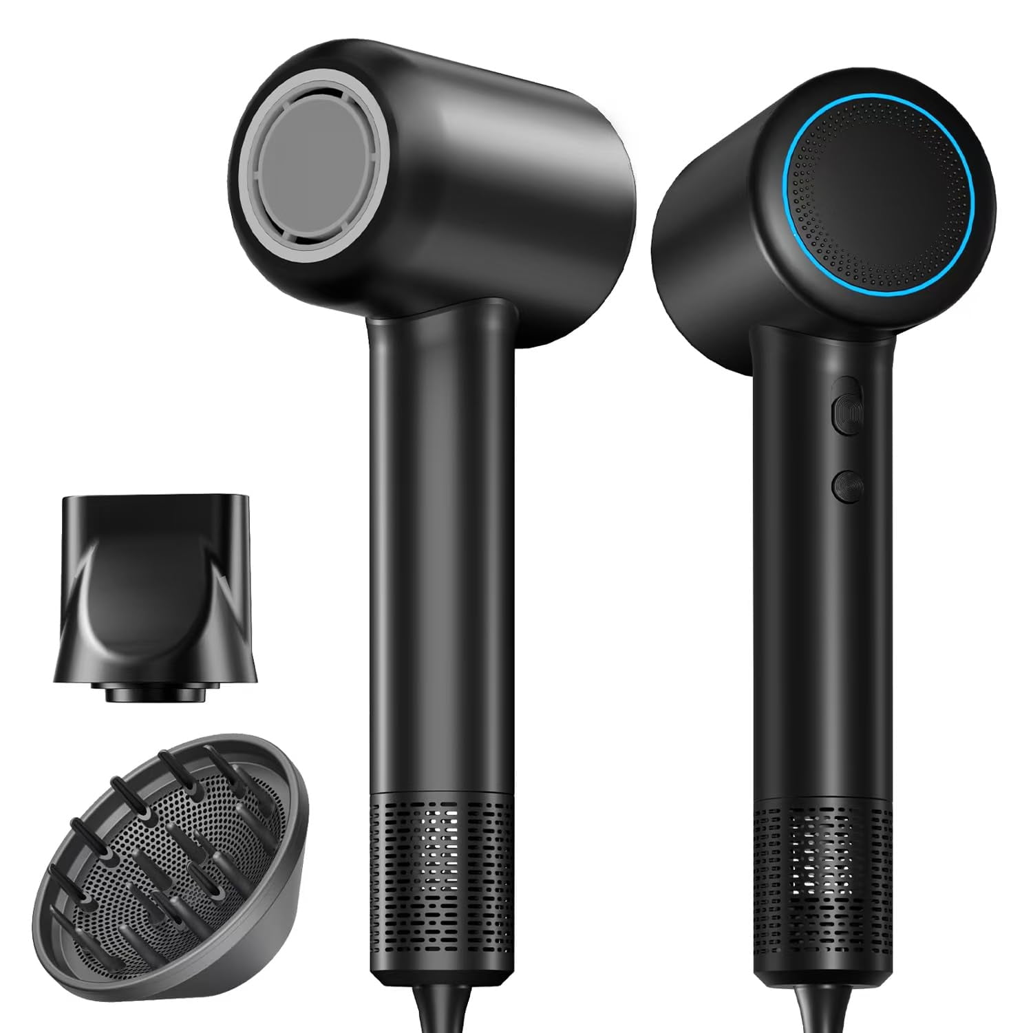 Diffuser Hair Dryer, 110,000 RPM Brushless Motor High-Speed Thermo ...