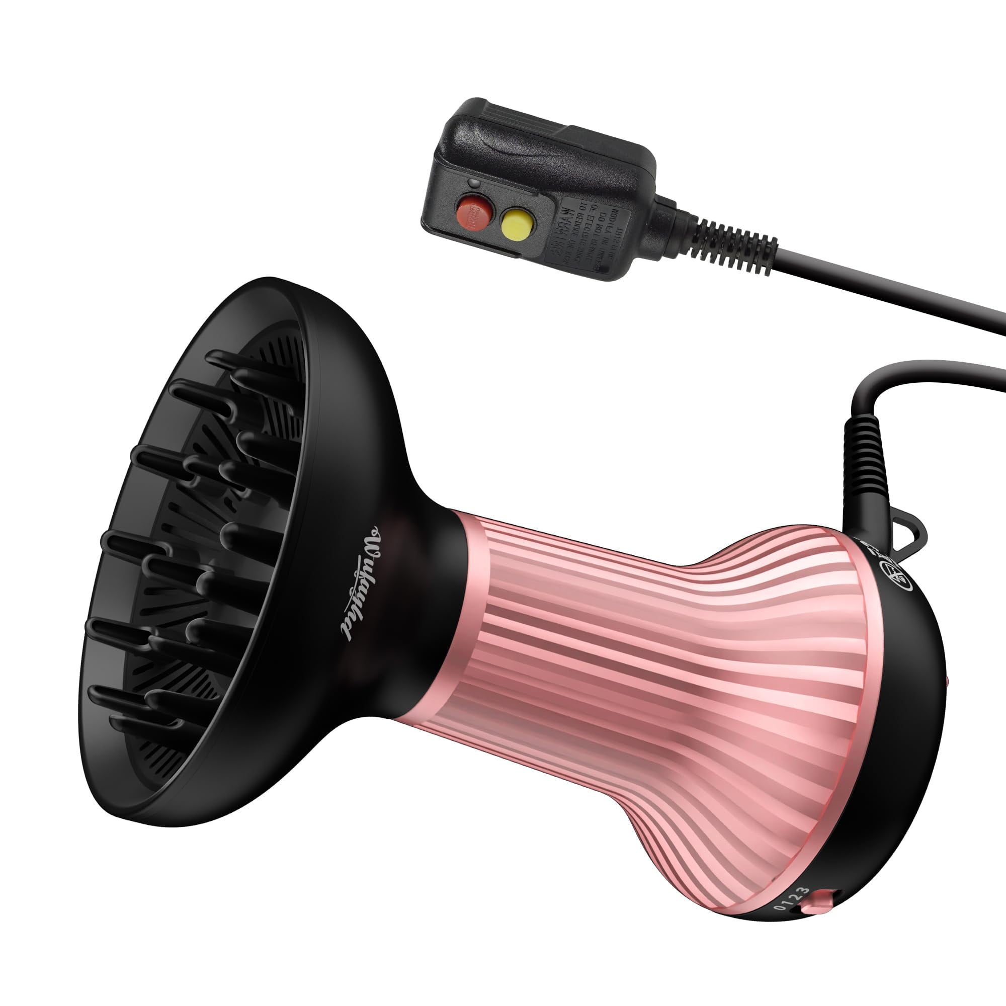 Diffuser Hair Dryer for Curly Hair with Ceramic Technology, Lightweight ...