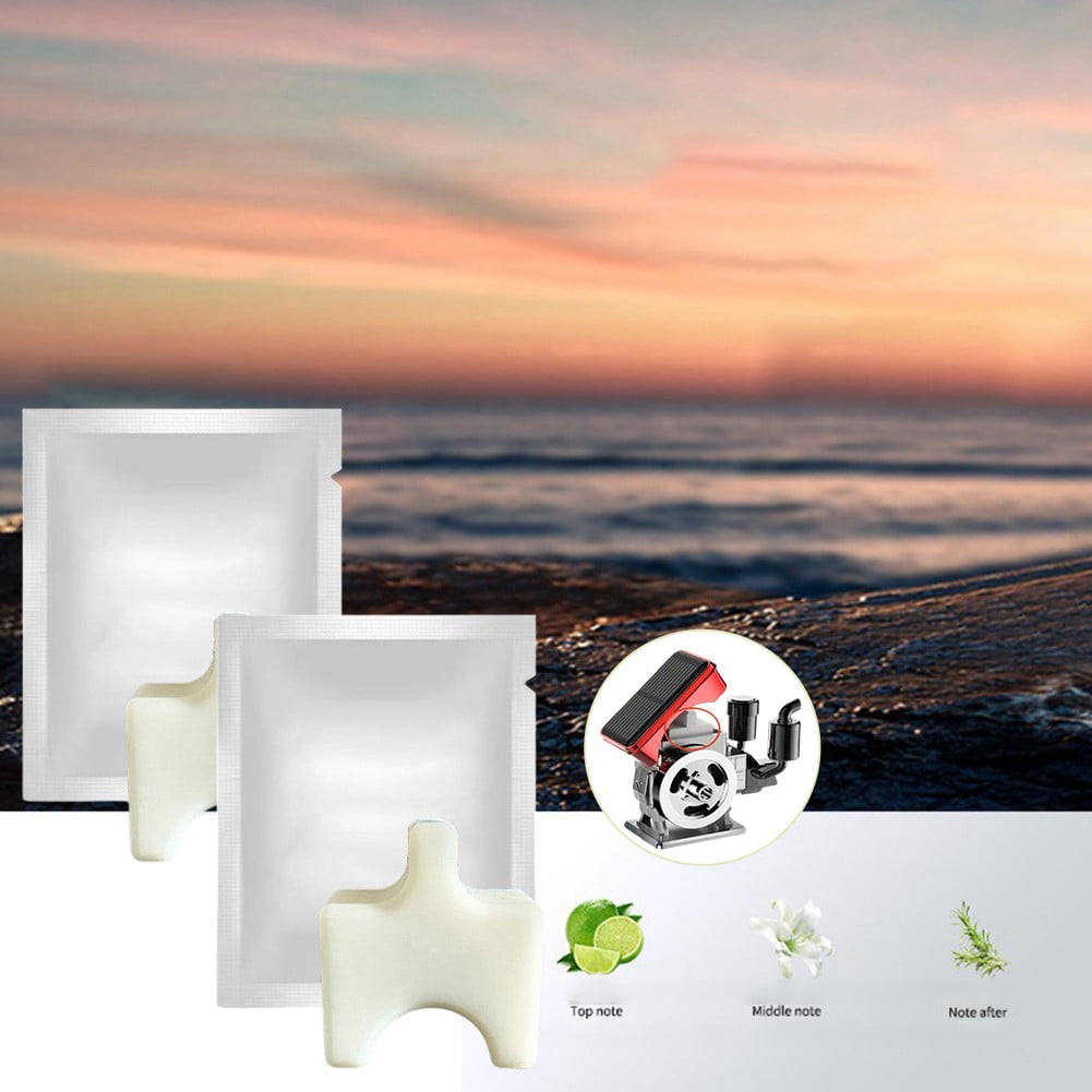 Diffuser Solar Powered Rotating Car Purifier Simulated Engine Scent ...