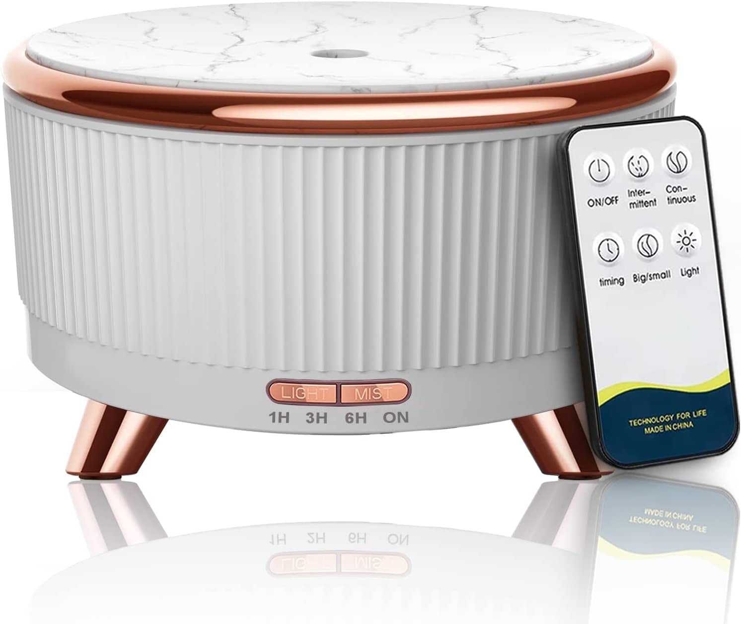 Jpord Essential Oil Diffuser for Large Room, 500ml Cool Mist Humidifier, 7 Colors, Remote ...