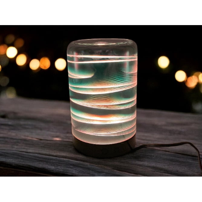 Diffusers For Essential Oils, 3D Glass Art -Stripes- Oil Diffuser with ...