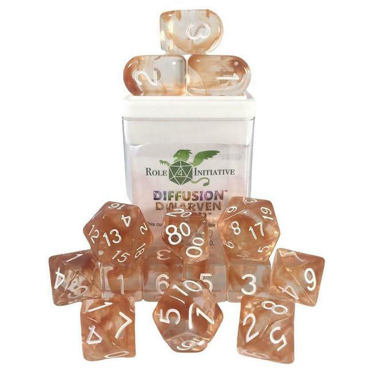 Diffusion Dice, Dwarven Mead White - Set of 15 - Walmart.com
