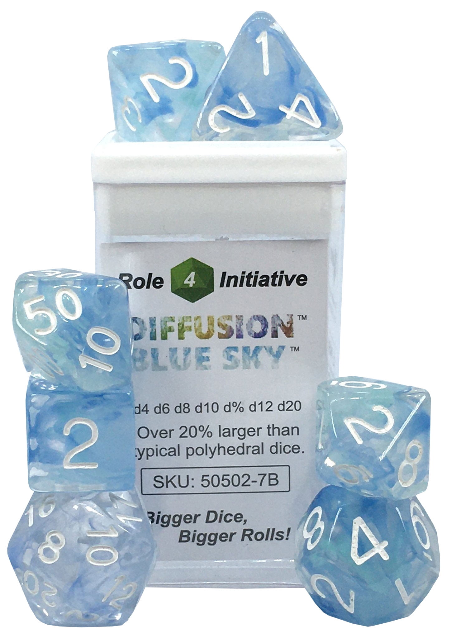 Diffusion Dice - Set of 7 - Blue Sky - Walmart.com