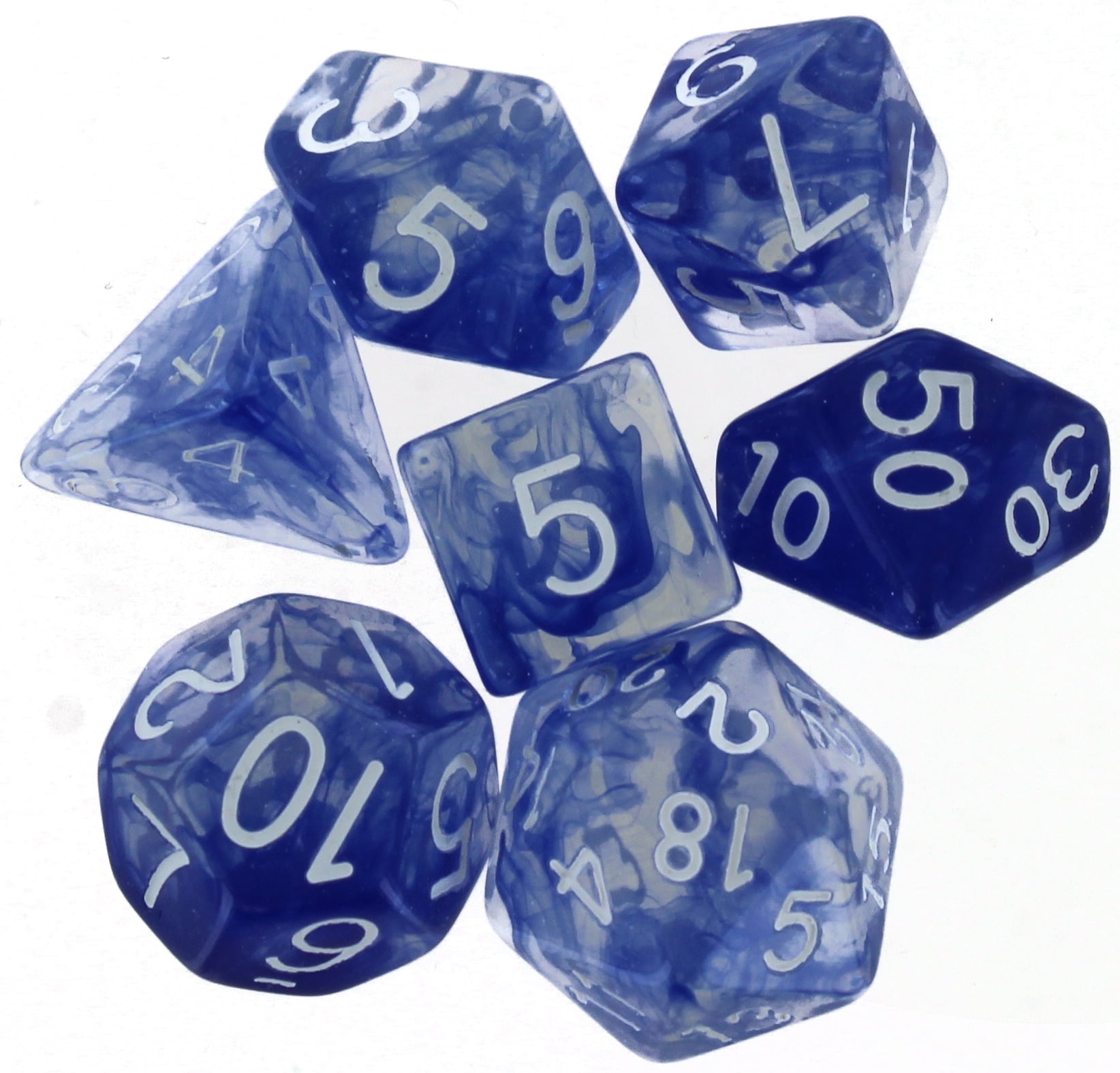 Diffusion Dice - Set of 7 - Sapphire - Walmart.com