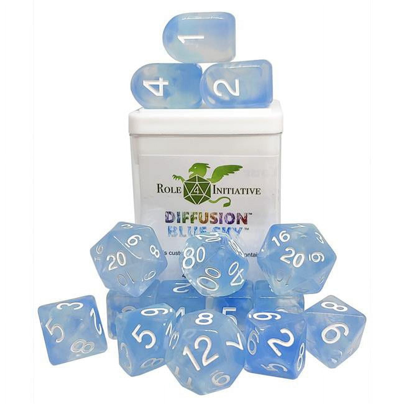 Diffusion Dice, Sky Blue - Set of 15 - Walmart.com