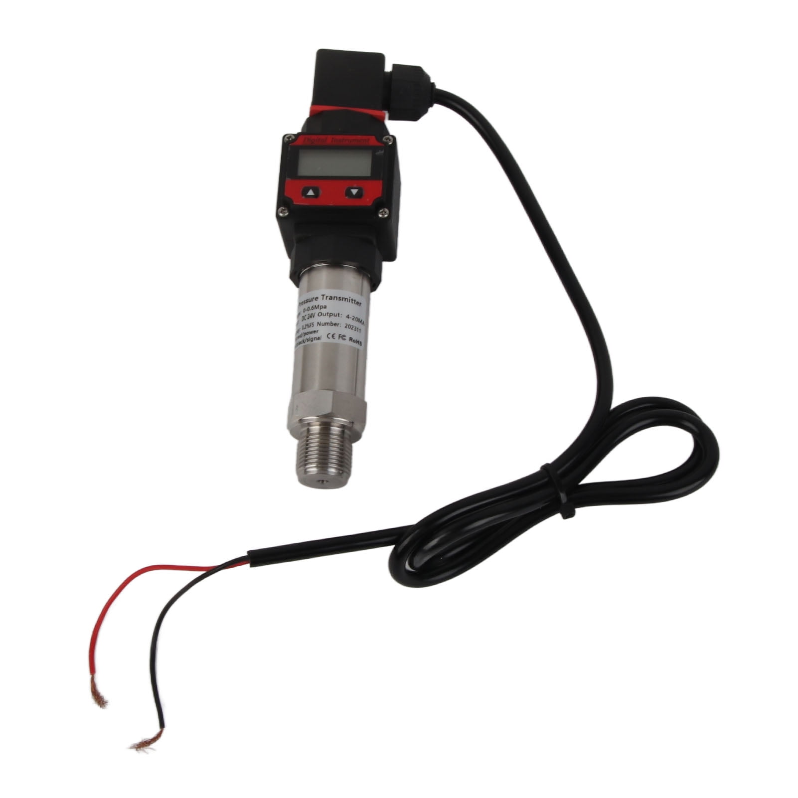 Diffusion Silicon Pressure Transmitter 24V DC, Digital Air & Water ...