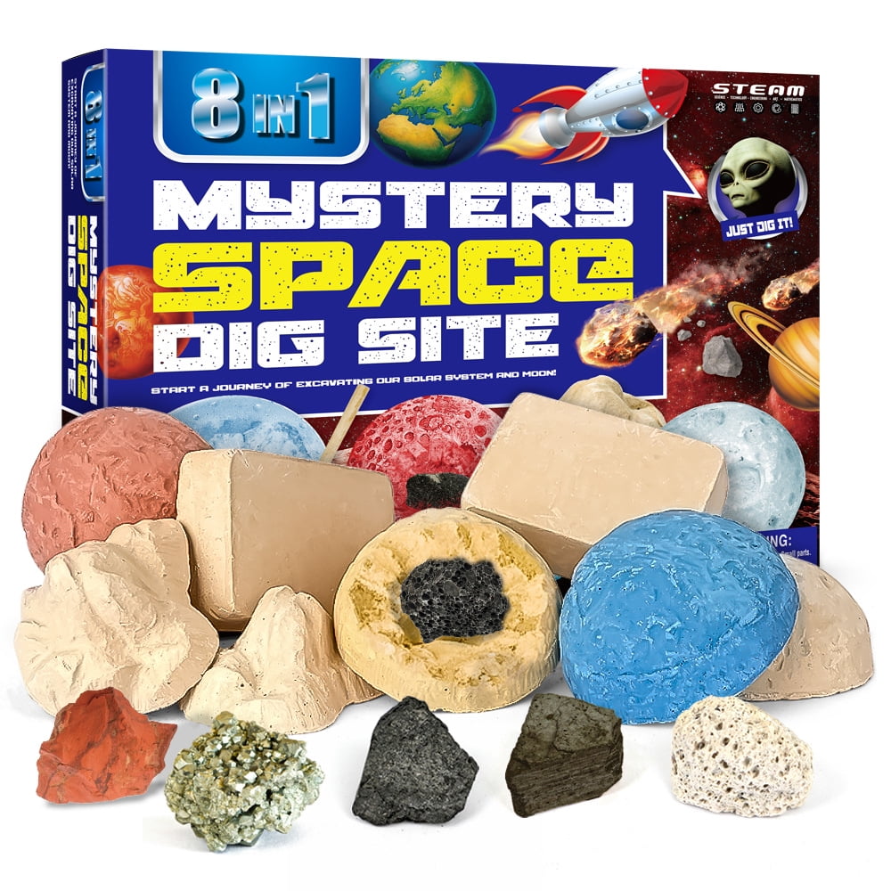 Dig Kit Minerals Collection Rock Mineral Gem Kit For Kids Excavate Real ...