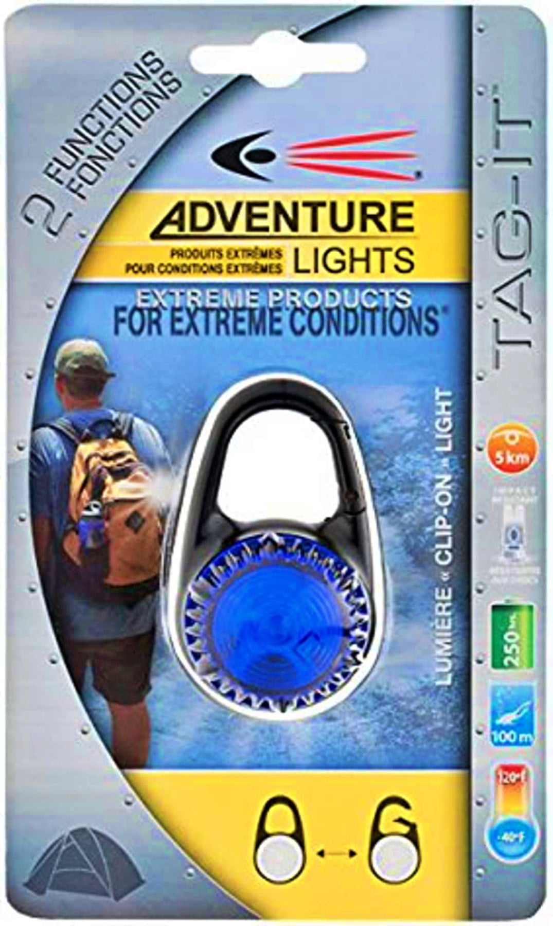 Adventure Lights Guardian Tag-It LED Clip-On Light, Blue - Walmart.com