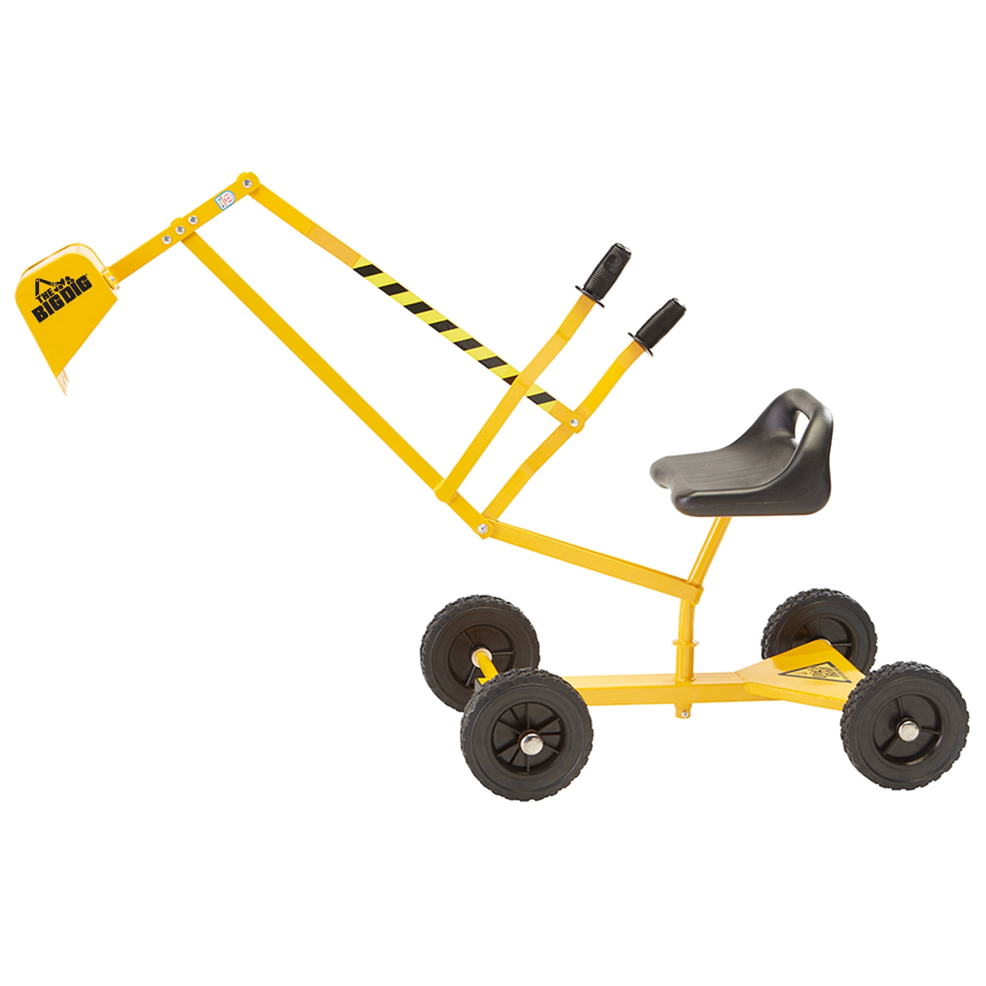 The Big Dig Ride-On Working Excavator with Wheels, Ideal for Sand, Dirt ...