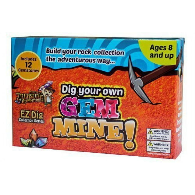 Dig Your Own Gem Mine 12 Natural Gemstones to Discover - Walmart.com