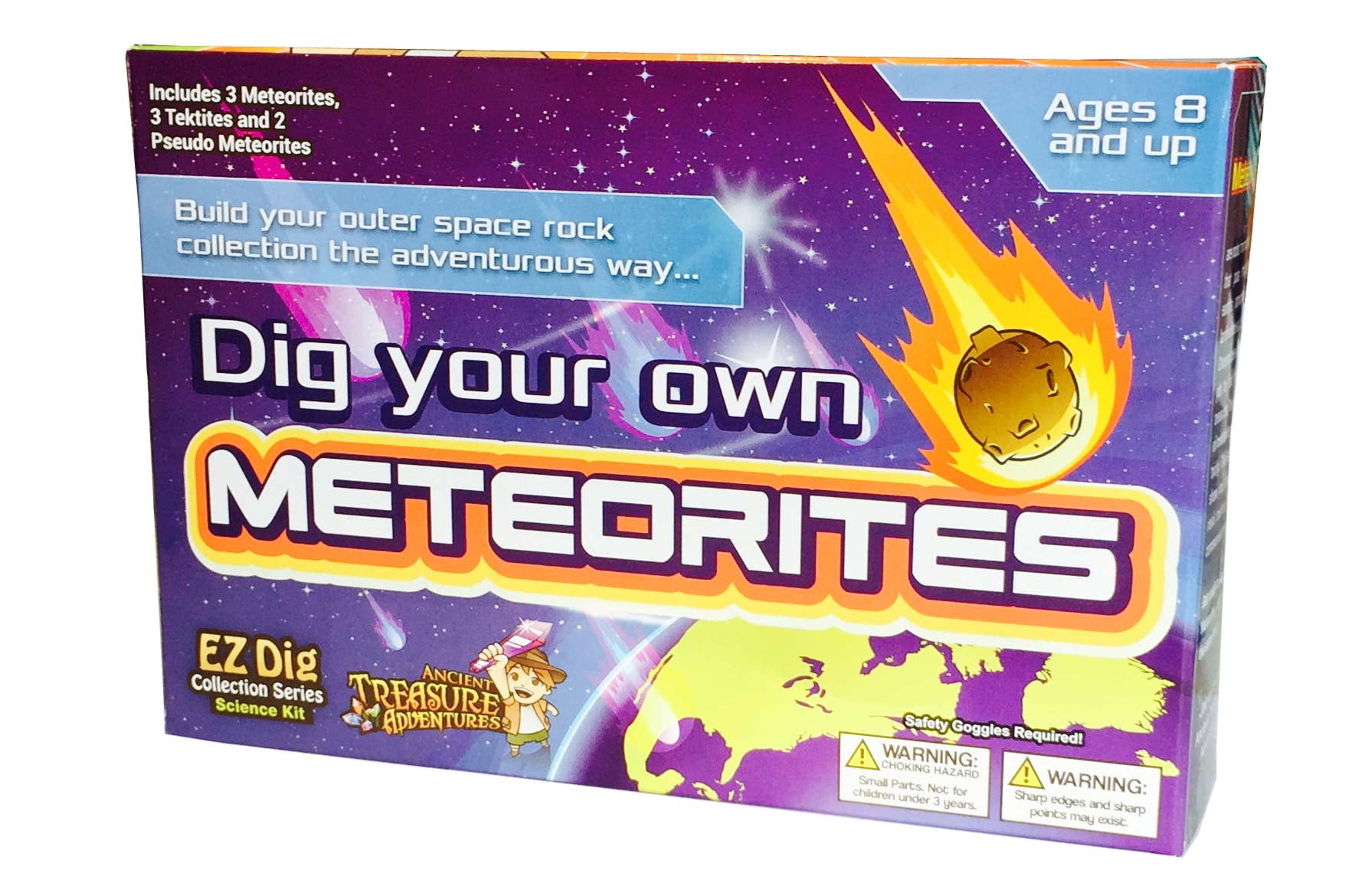 Dig Your Own Meteorites! Easy to Dig Includes 3 Meteorites, 3 Tektites ...