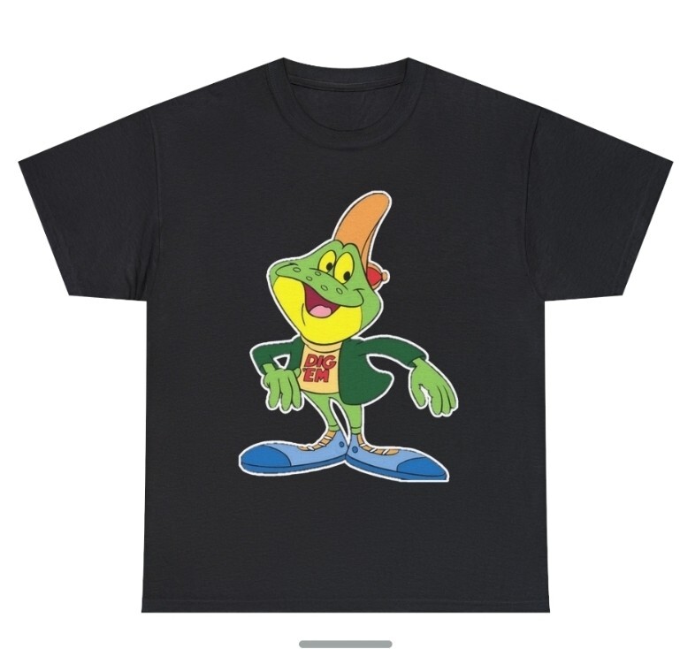 Dig'em Frog Black Unisex T Shirt NEW Retro Style 80s Cerial Funny ...