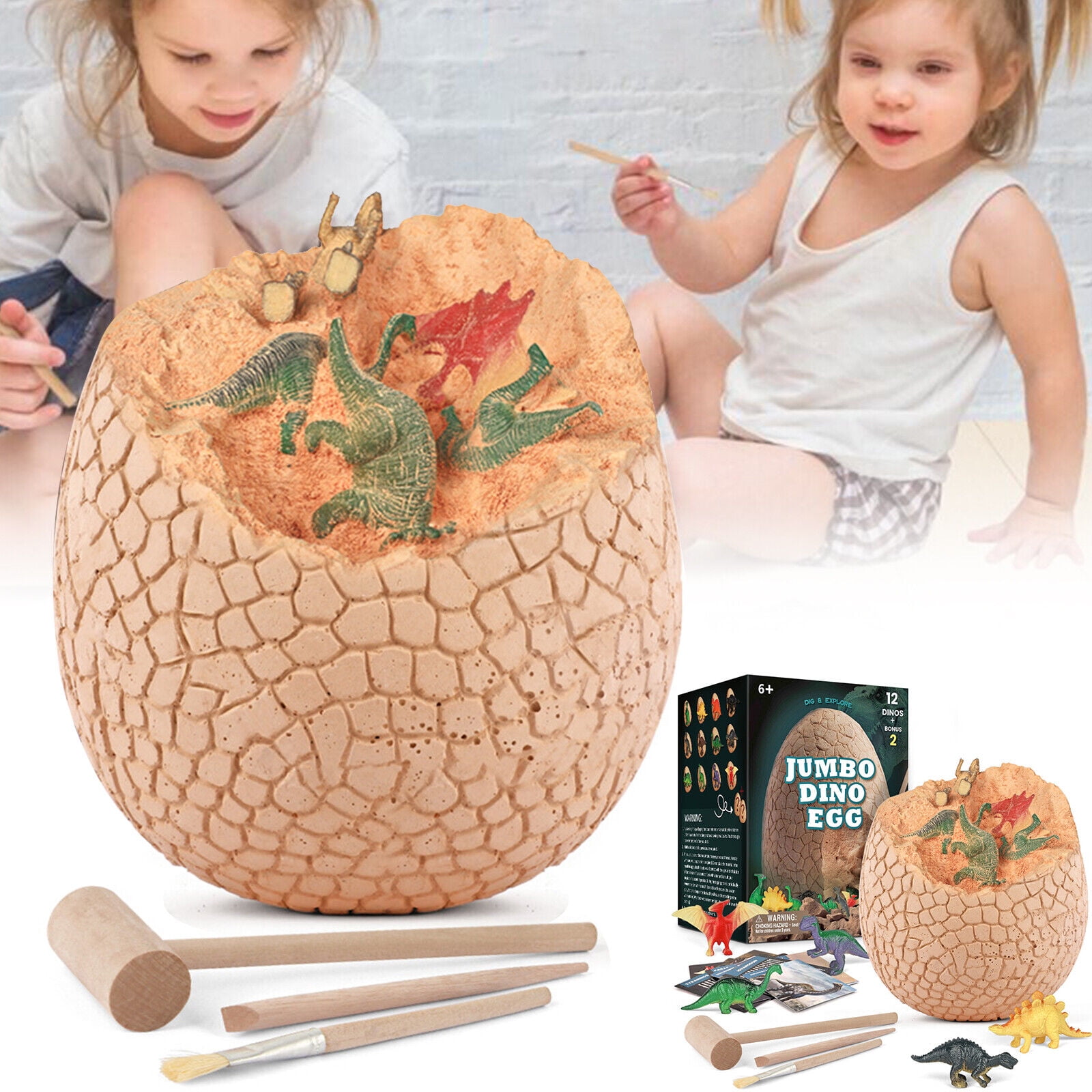 Dig up Dinosaur Fossil Eggs, Break Open 12 Unique Eggs and Discover 12 ...