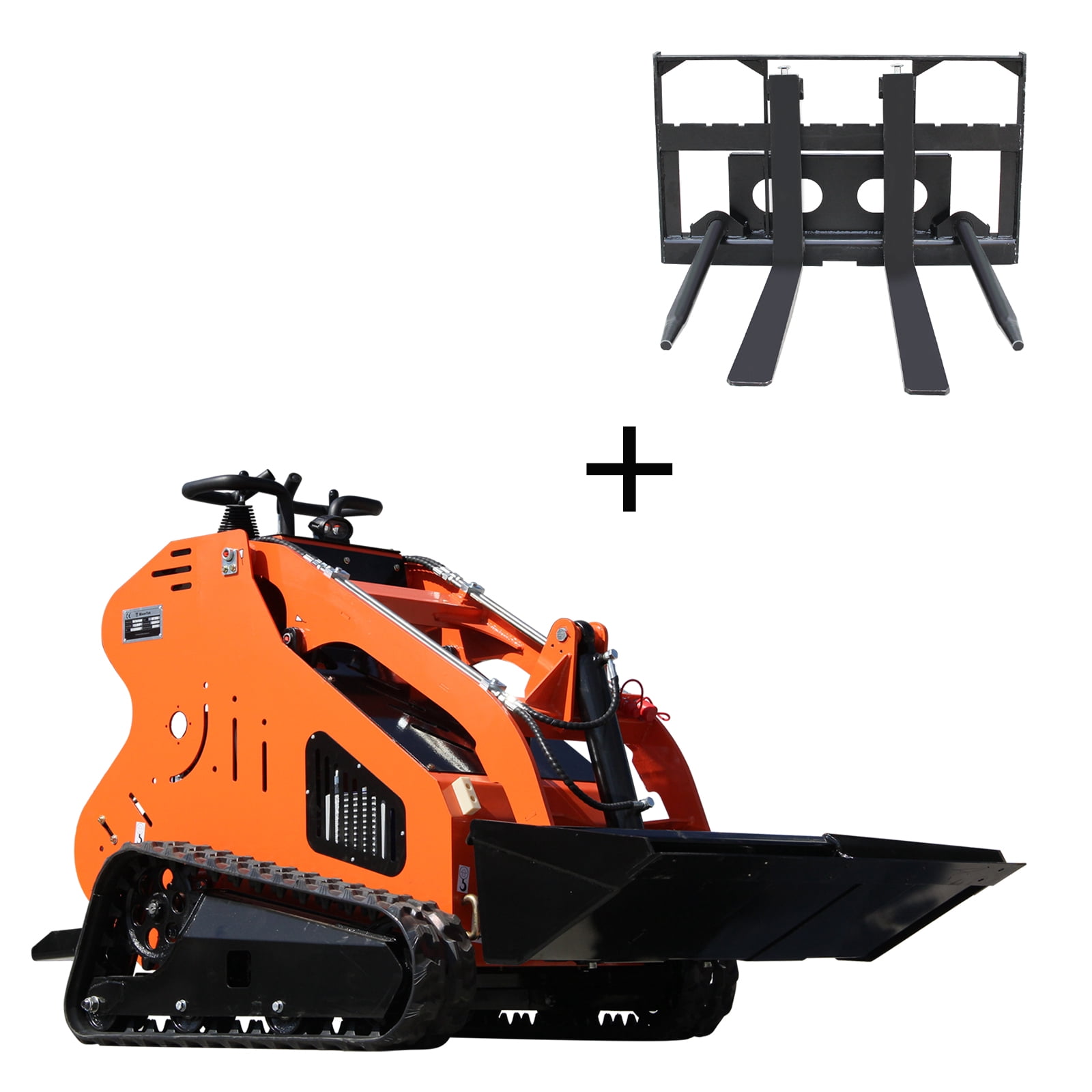 DigMaster 13.5HP Mini Track Skid Steer Loader Gas Engine 551 lb Lift Capacity Ideal for Small to ...