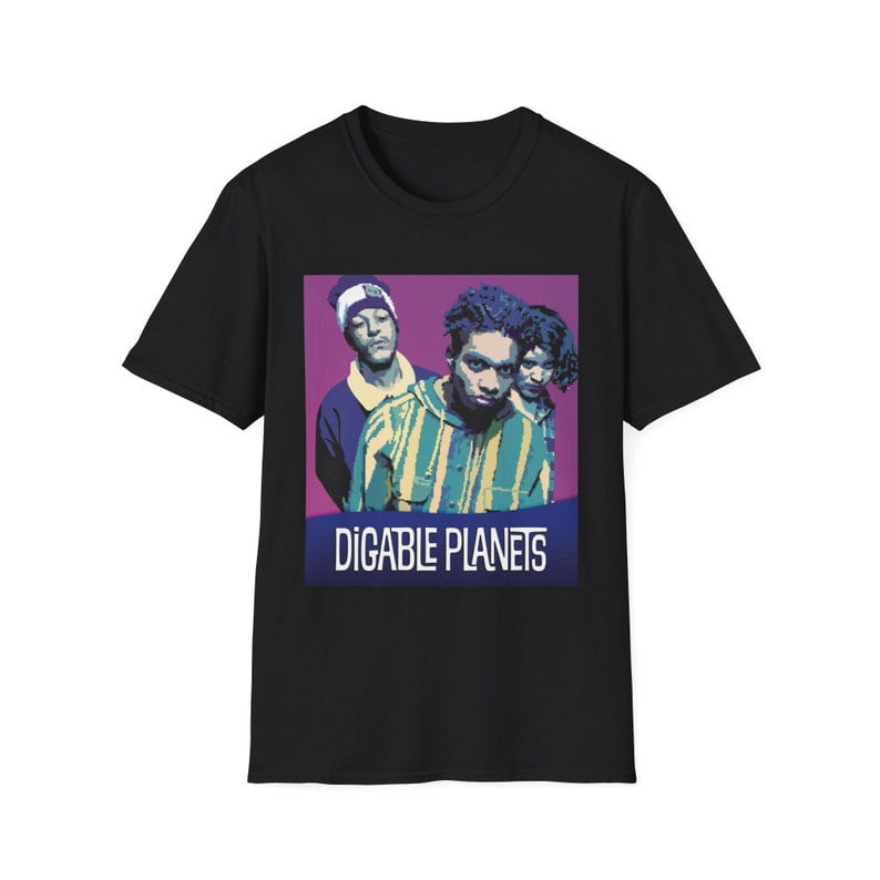 Digable Planets Band Tee Inspired Hip-Hop Graphic T-Shirt 90s Hip-Hop ...