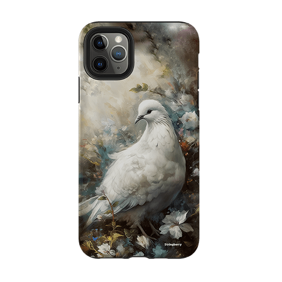 Digby Dove Minimalist Bird Art Phone Case for iPhone 16 15 14 13 12 11 ...