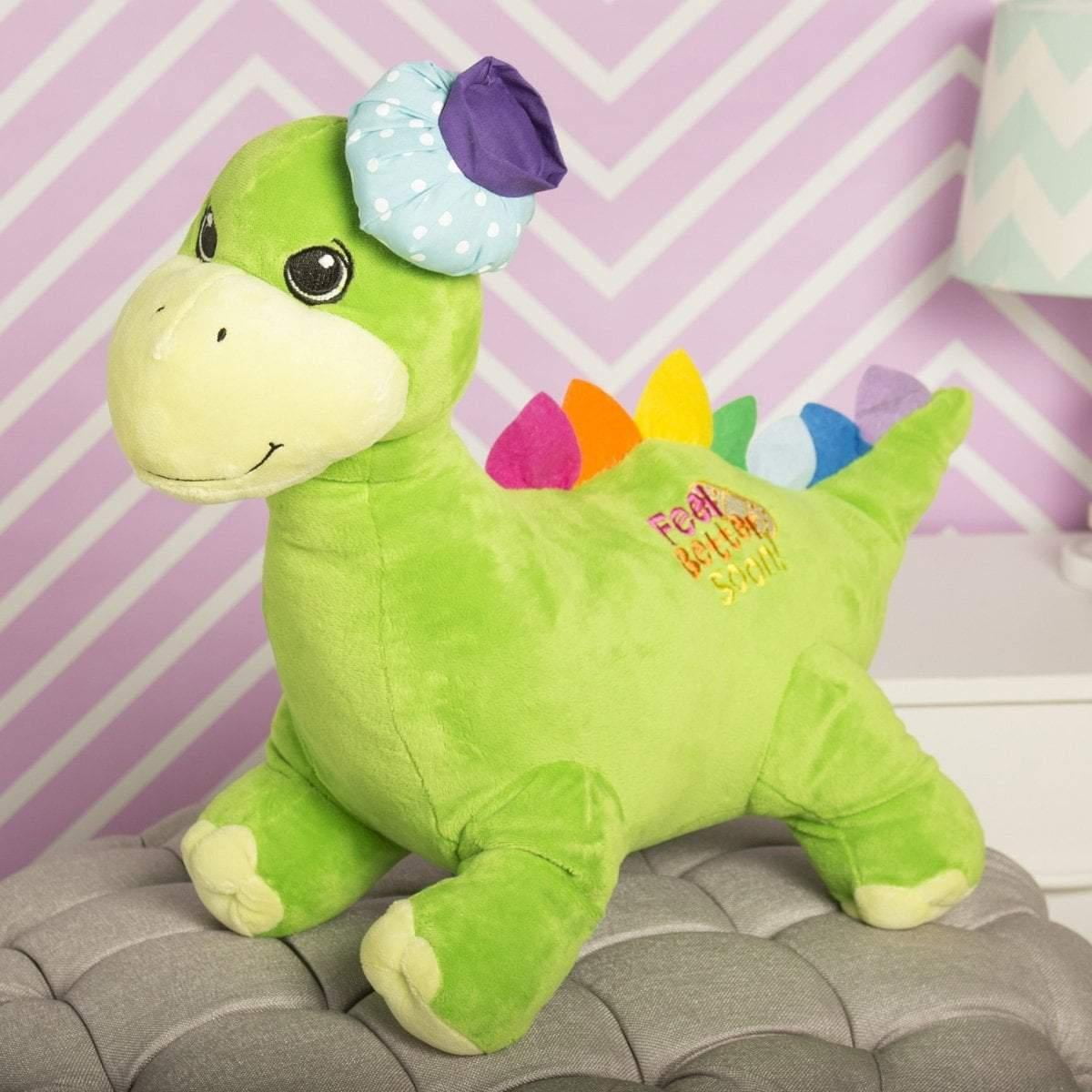 "Digby" the 18 inch Feel Better Soon Green Plush Dinosaur - Walmart.com