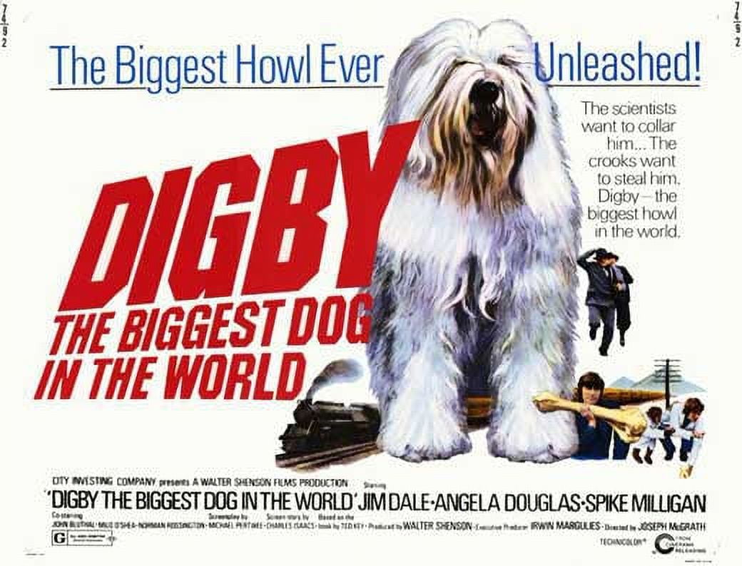 Digby, the Biggest Dog in World - movie POSTER (Style D) (11" x 14 ...