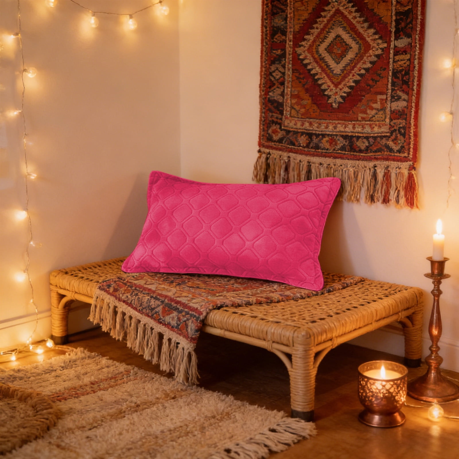 Digest Padded Thick Pillowcase, Quilted Pillow Cover, Pure Cotton ...